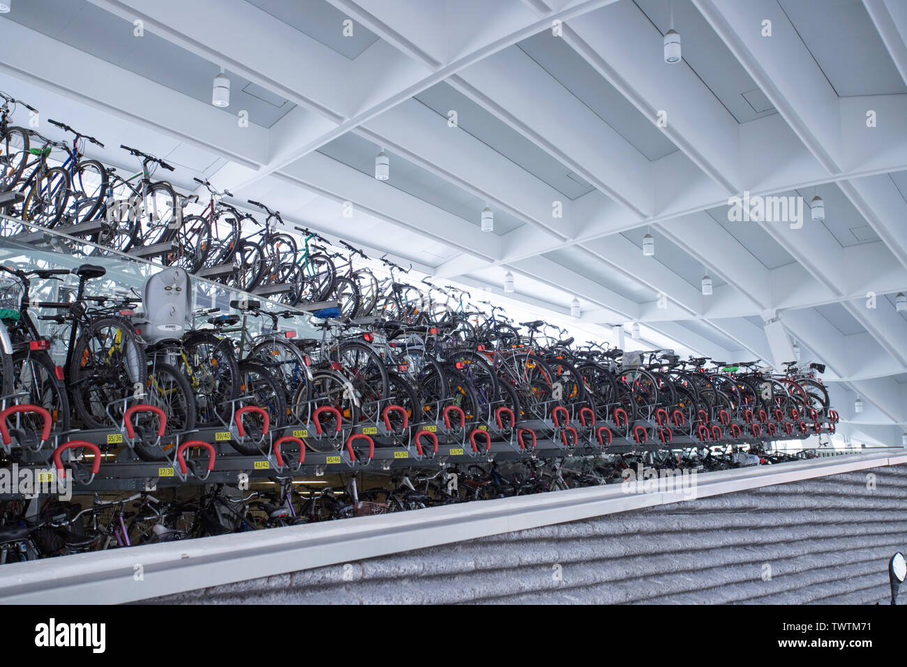 Bike rack on train hi-res stock photography and images - Alamy