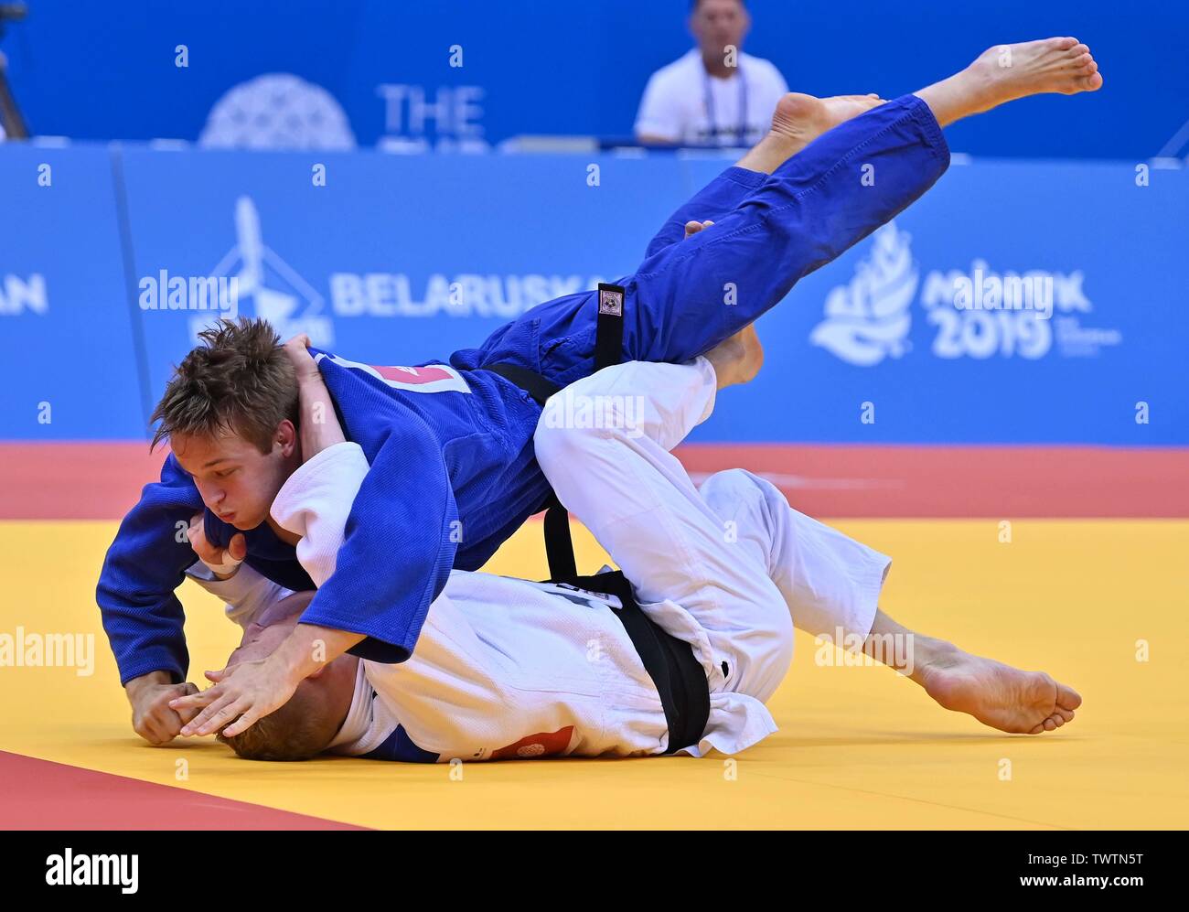 Minsk, Belarus. 23rd June, 2019. Frank De Wit (NED, White) and Timo ...