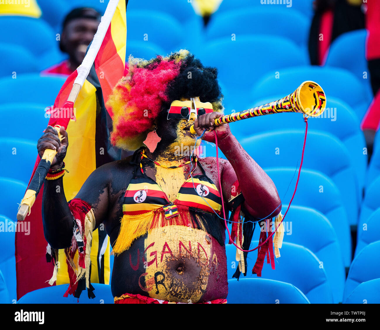 CAIRO, EGYPT - JUNE 22: Uganda fan during the 2019 Africa Cup of ...