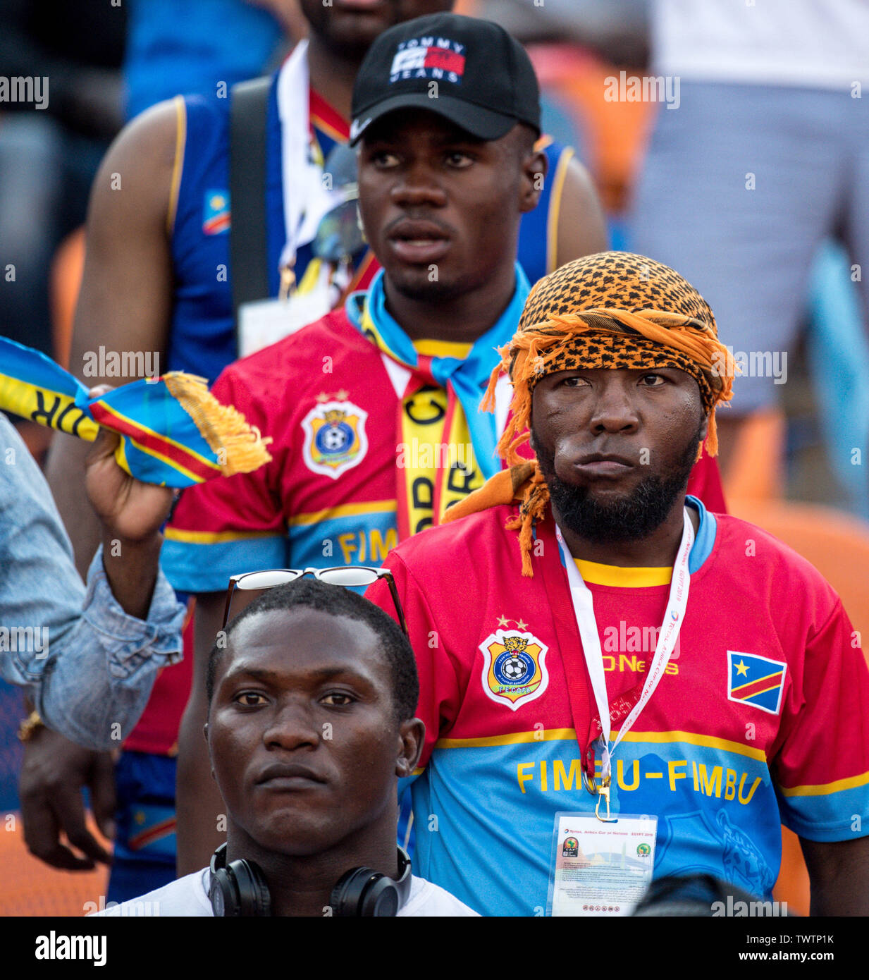 CAIRO, EGYPT - JUNE 22: DR Congo fans during the 2019 Africa Cup of ...