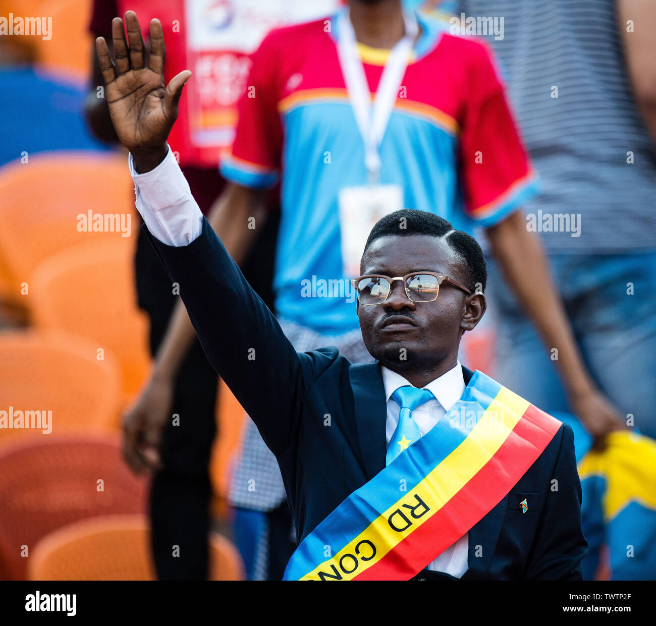 CAIRO, EGYPT - JUNE 22: DR Congo fan during the 2019 Africa Cup of ...