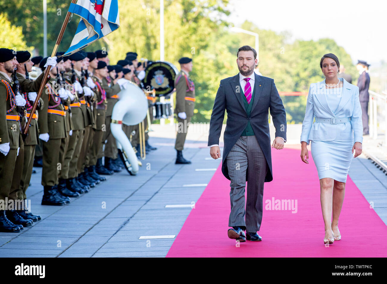 Prince Sebastien an Princess Alexandra of Luxembourg attend the concert ...