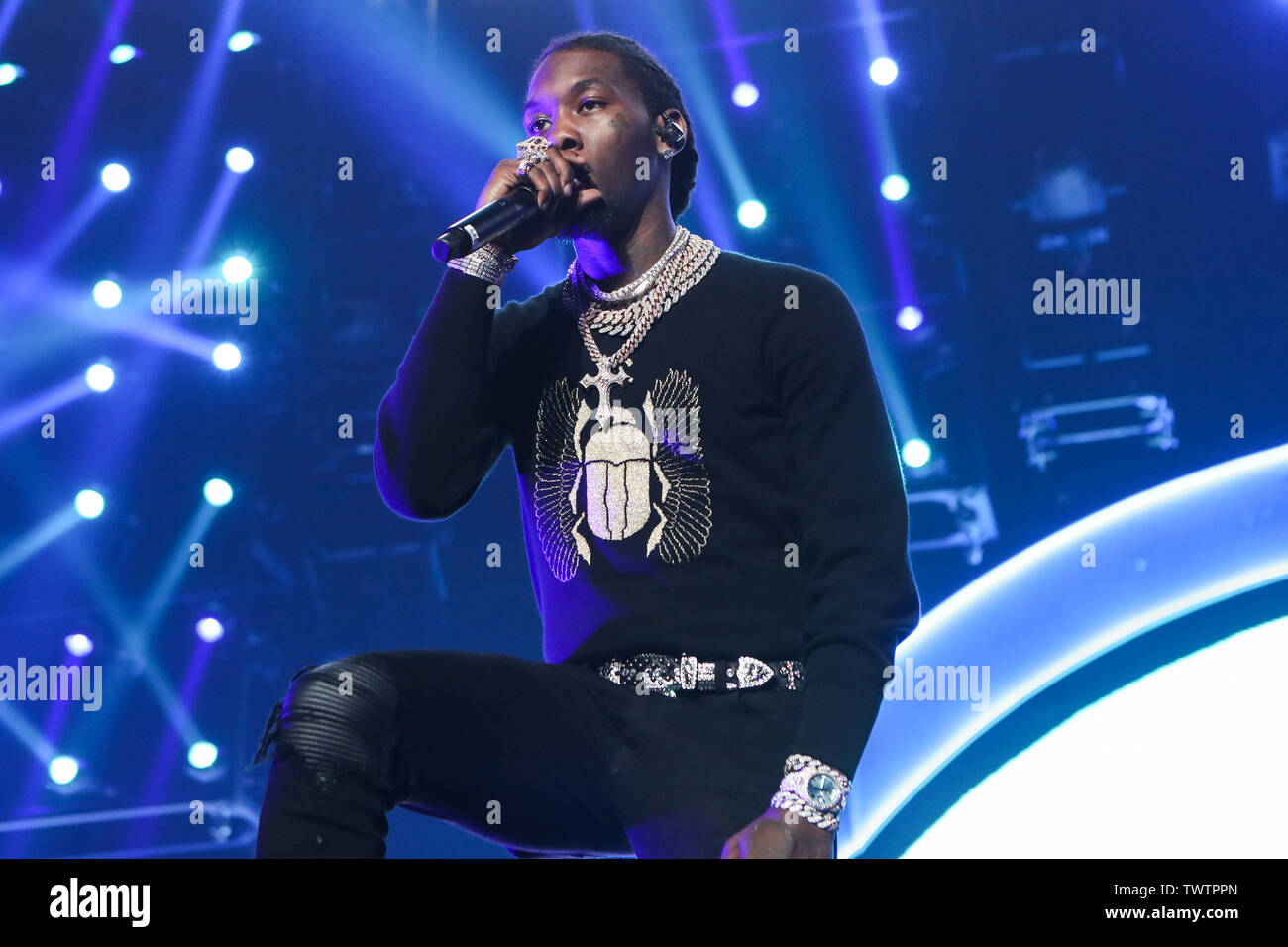LOS ANGELES, CALIFORNIA, USA - JUNE 22: Rapper Offset of Migos performs ...