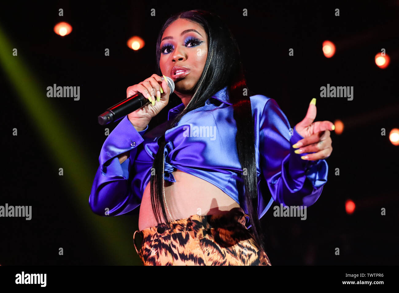 LOS ANGELES, CALIFORNIA, USA - JUNE 22: Rapper Yung Miami of City Girls ...