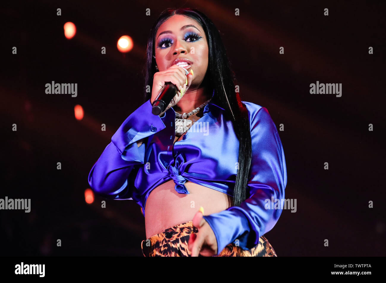 LOS ANGELES, CALIFORNIA, USA - JUNE 22: Rapper Yung Miami of City Girls ...