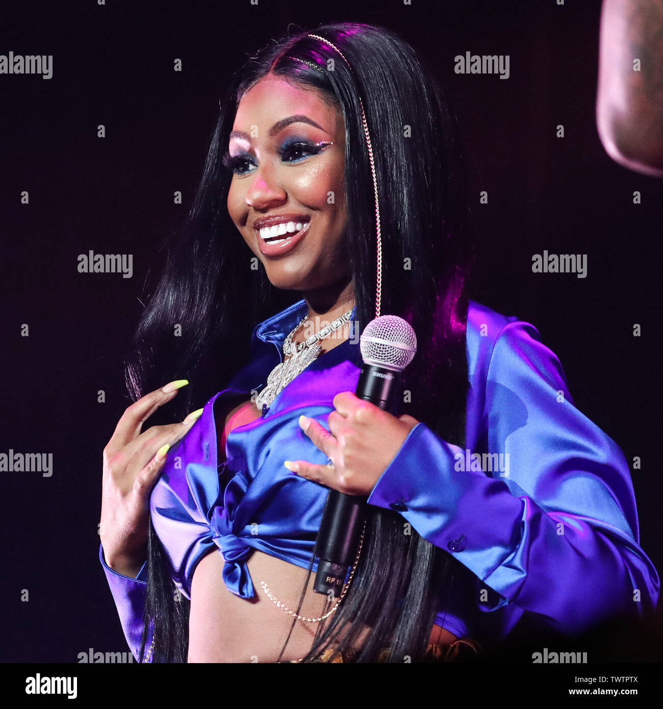 Los Angeles California Usa June 22 Rapper Yung Miami Of City Girls