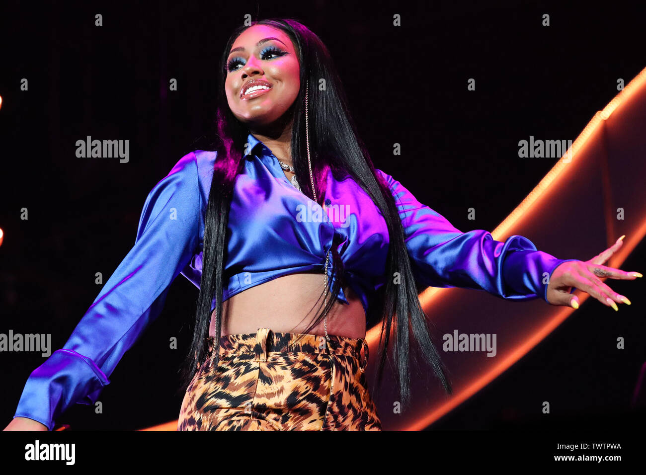 LOS ANGELES, CALIFORNIA, USA - JUNE 22: Rapper Yung Miami of City Girls ...
