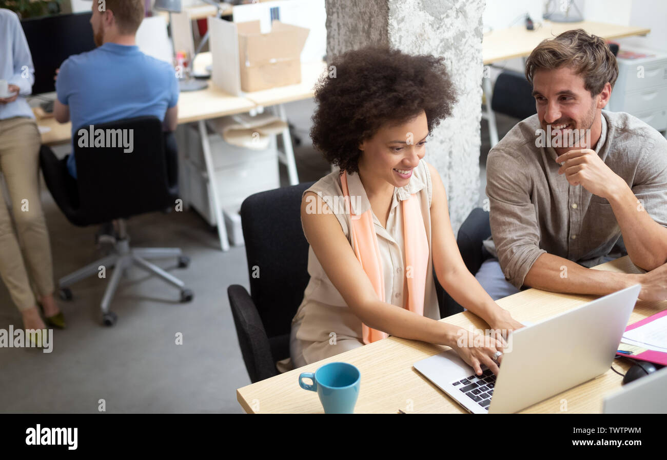 Business people good teamwork in office. Teamwork successful meeting ...