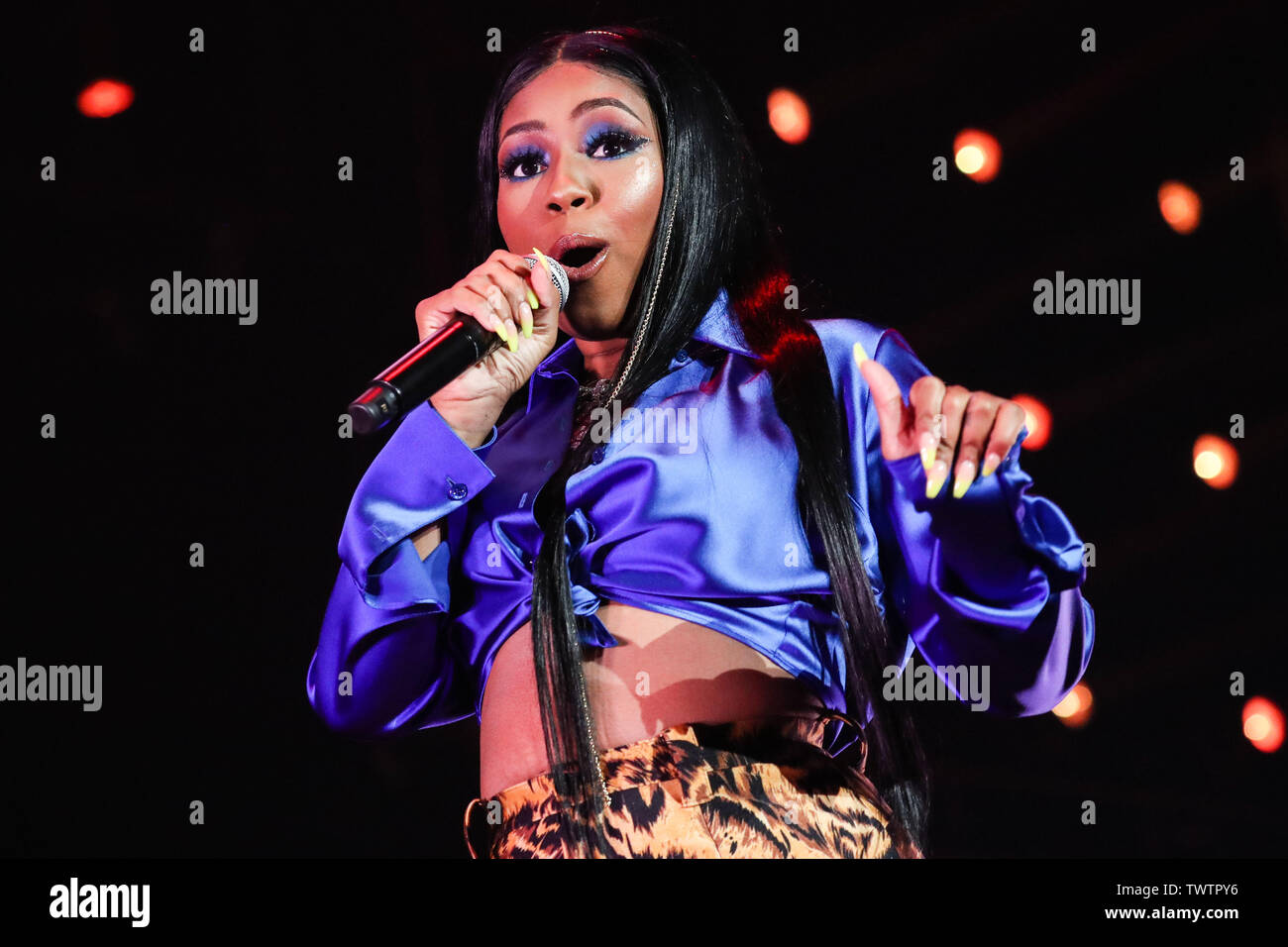 LOS ANGELES, CALIFORNIA, USA - JUNE 22: Rapper Yung Miami of City Girls ...