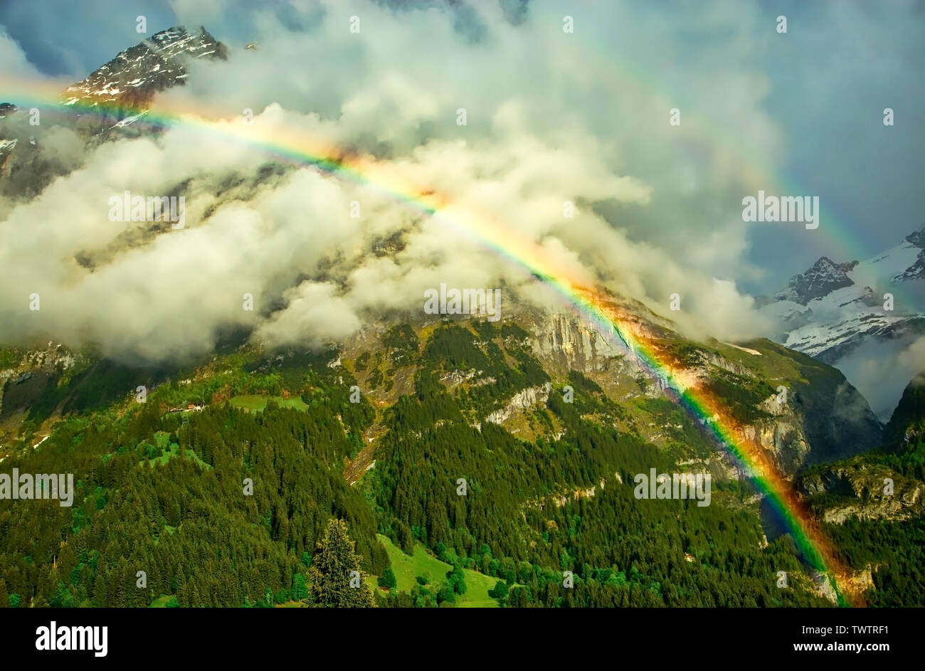 Rainbow snow hi-res stock photography and images - Alamy