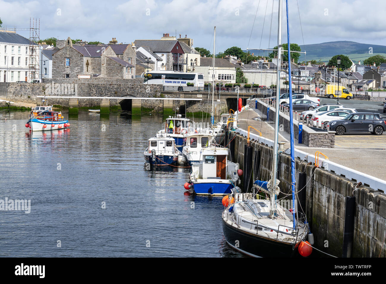 Castletown,Isle of Man, June 16, 2019. Castletown Harbour Stock Photo ...