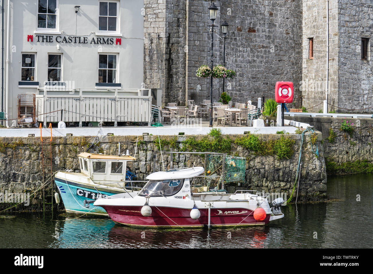 Castletown,Isle of Man, June 16, 2019. Castletown Harbour Stock Photo ...
