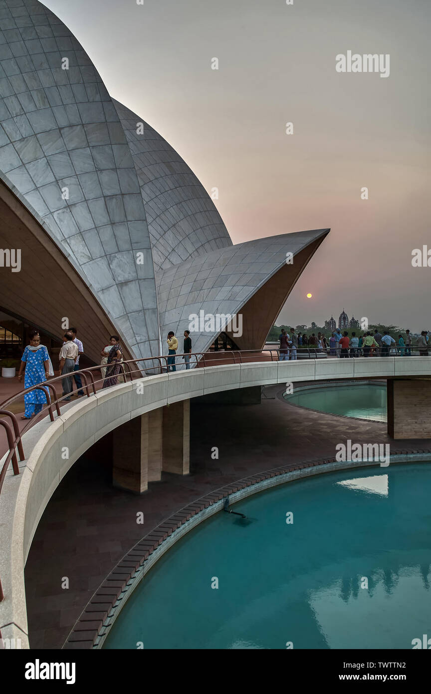 11-Jun-2004 iskcon temple view from lotus temple Delhi INDIA Stock ...