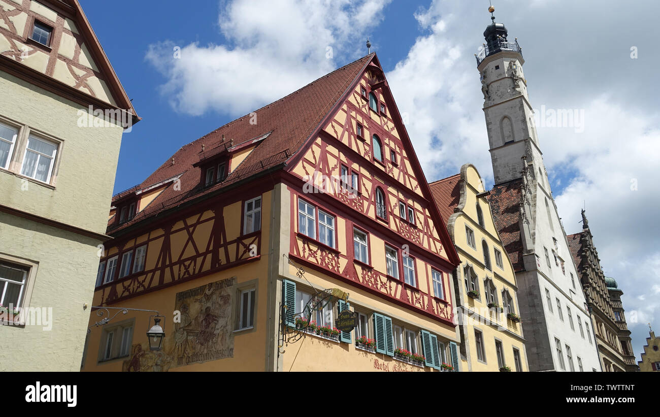 Traditional german clock tower hi-res stock photography and images - Alamy