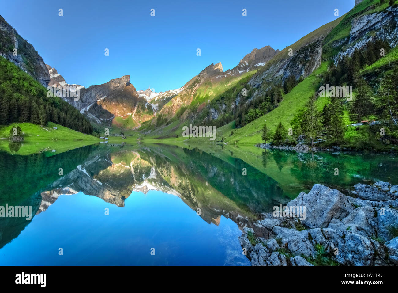 Switzerland europe appenzell santis alpstein hi-res stock photography ...