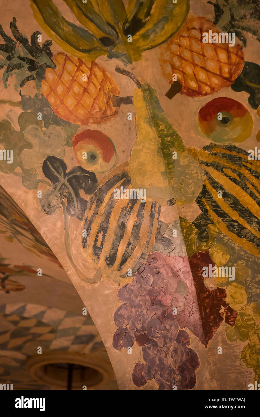 MUNICH, GERMANY - NOVEMBER 25, 2018: Elements of the interior of the ...