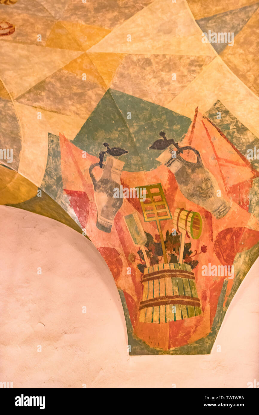 MUNICH, GERMANY - NOVEMBER 25, 2018: Elements of the interior of the ...