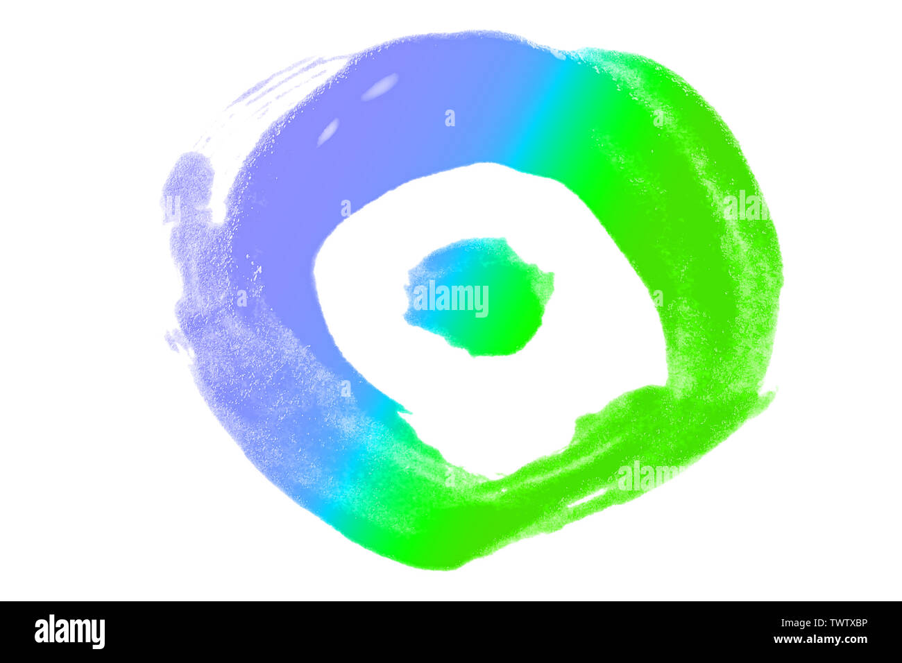 green oil paint spot isolated on white background Stock Photo - Alamy