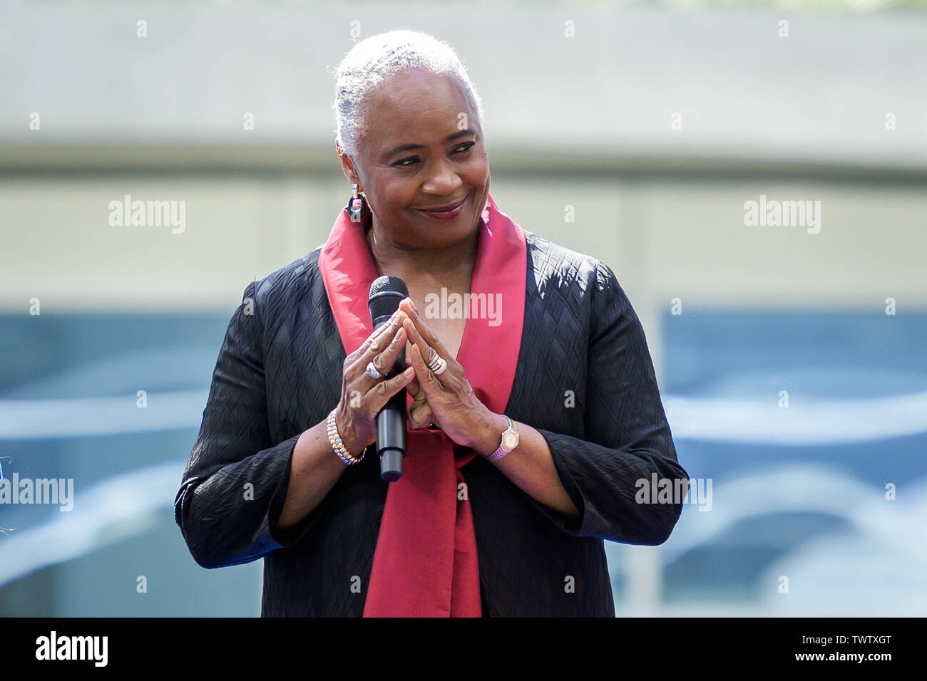 Lausanne, Switzerland. 23rd June, 2019. US singer Barbara Hendricks ...