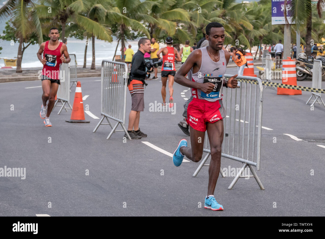 Rio de Janeiro, Brazil - June23, 2019: front runners at the Rio ...