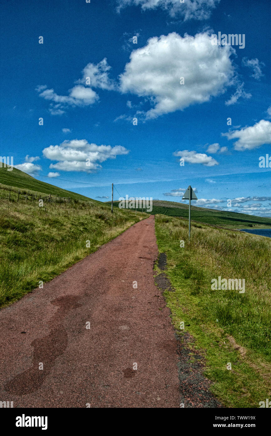 Road to Daer Reservoir Stock Photo - Alamy