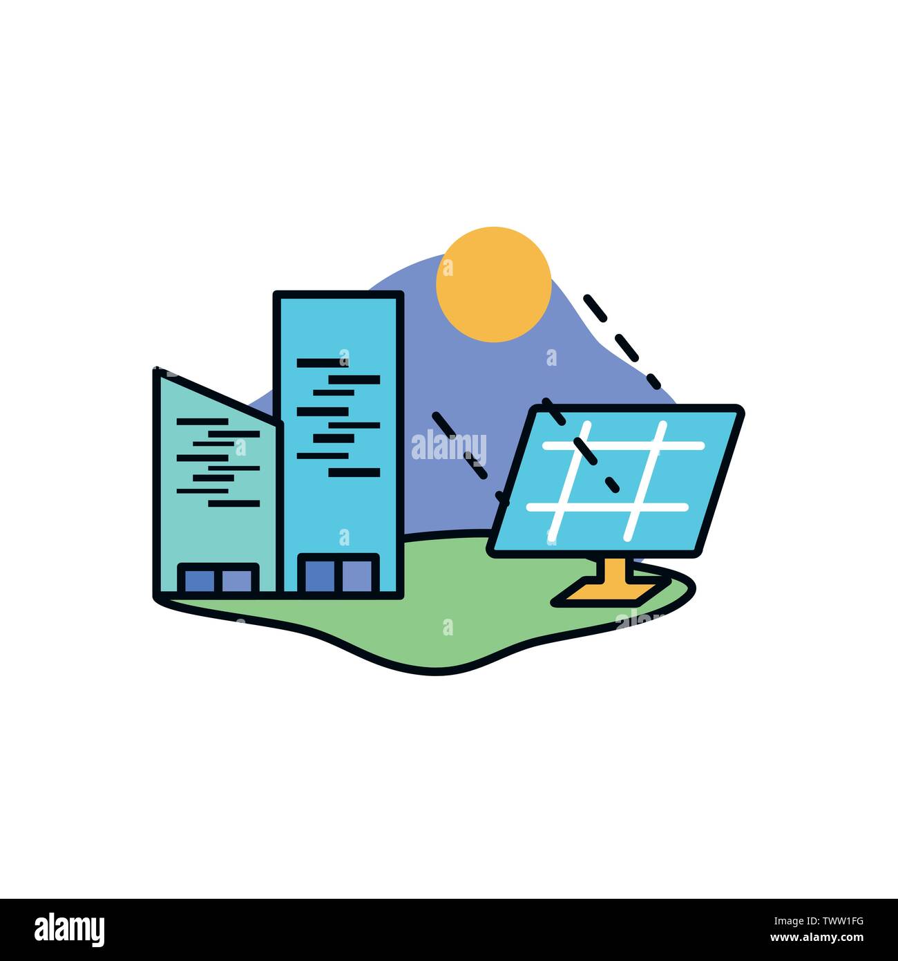 Solar panel design, Save energy power eco sustainable and environmental ...