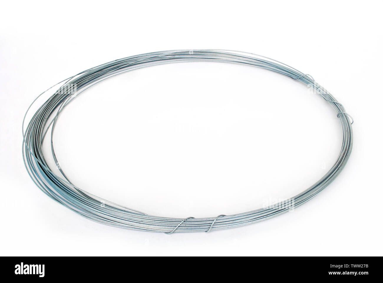 Wire bundle on white background Stock Photo - Alamy