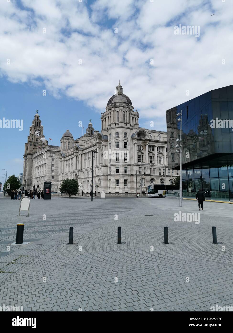 The 3 Graces, Pier Head Liverpool Stock Photo - Alamy