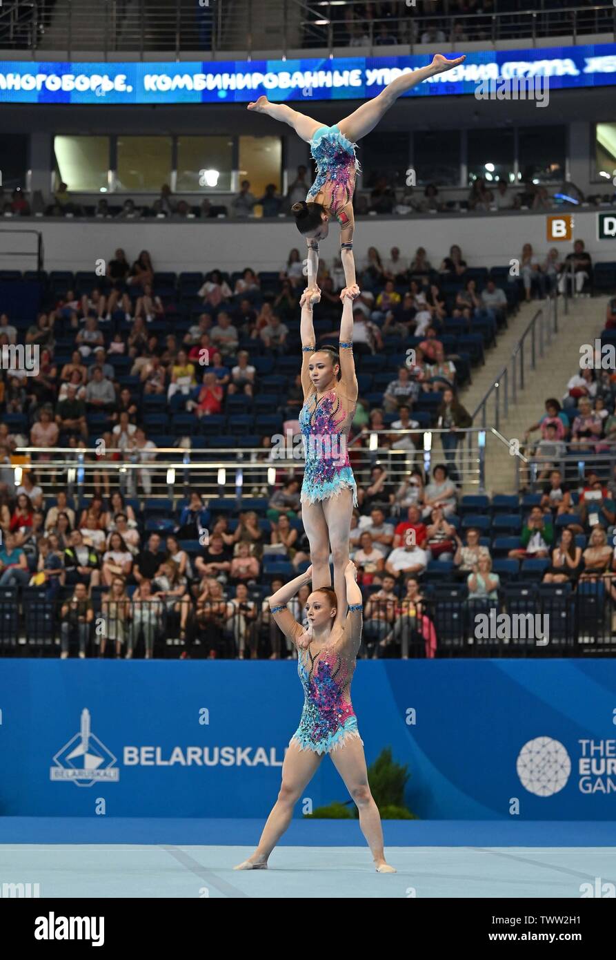 Minsk. Belarus. 23 June 2019. Barbara Da Silva Sequeira, Francisca ...