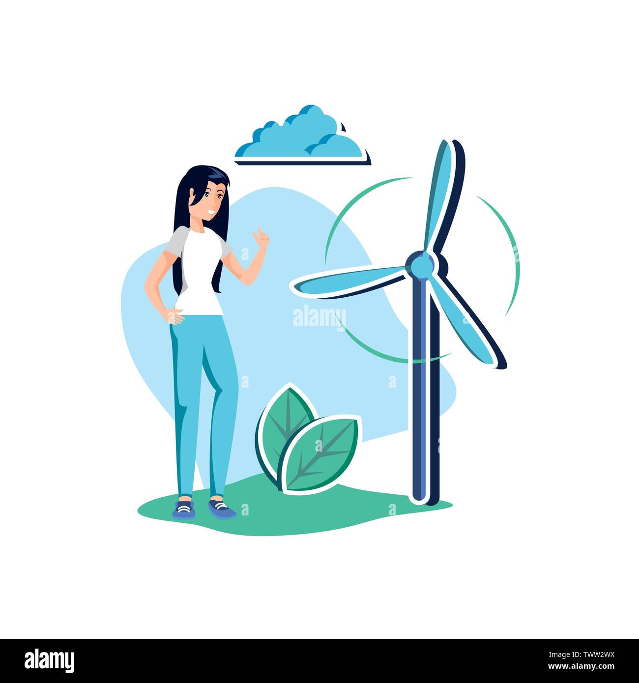 Avatar woman design, Sustainability eco friendly green recycle ecology ...