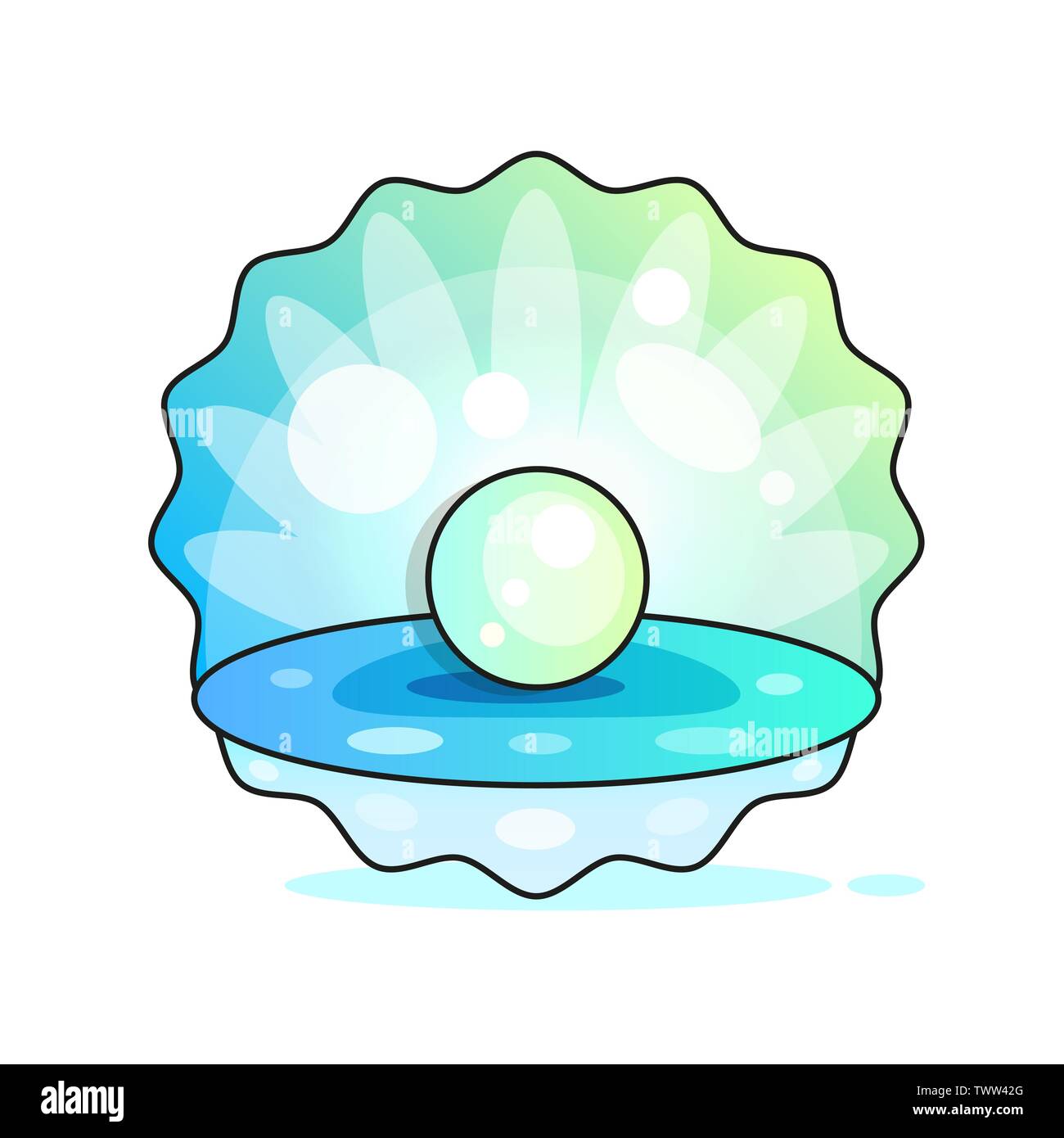 Finest Quality Beautiful Natural Open Pearl Shell Close Up Realistic ...