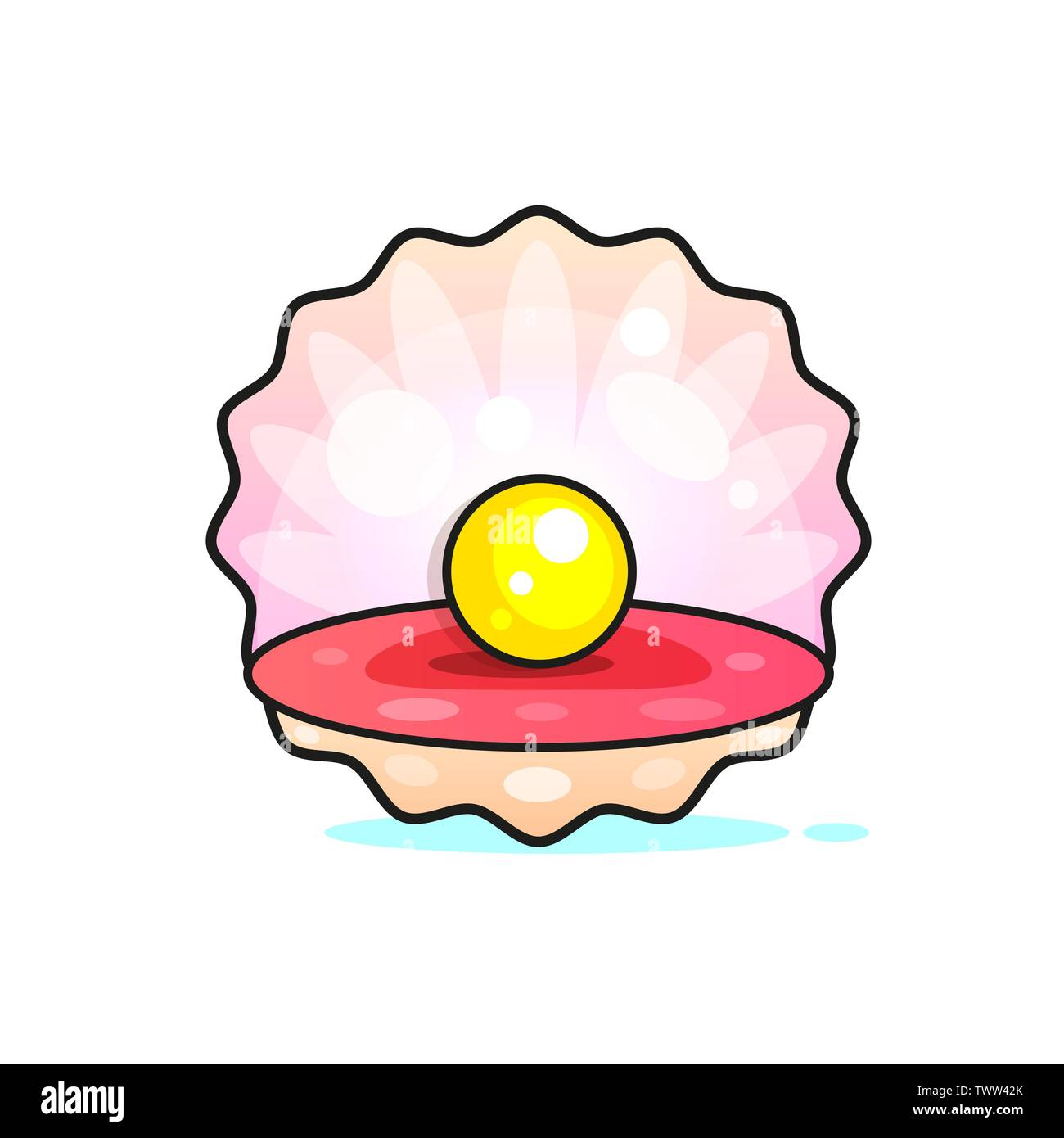 Finest Quality Beautiful Natural Open Pearl Shell Close Up Realistic ...