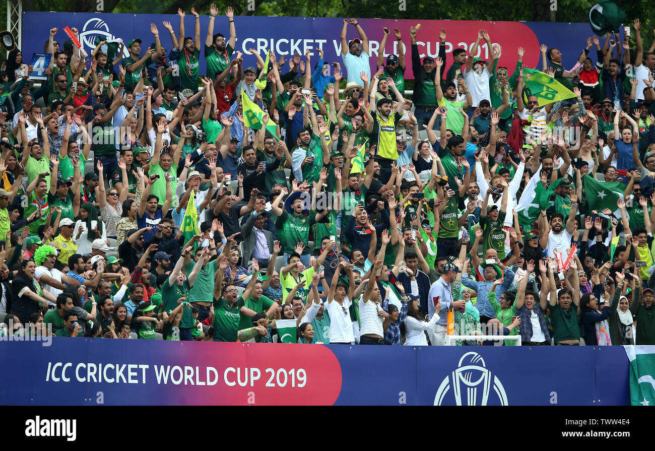 Pakistan fans in the stands during the ICC Cricket World Cup group ...