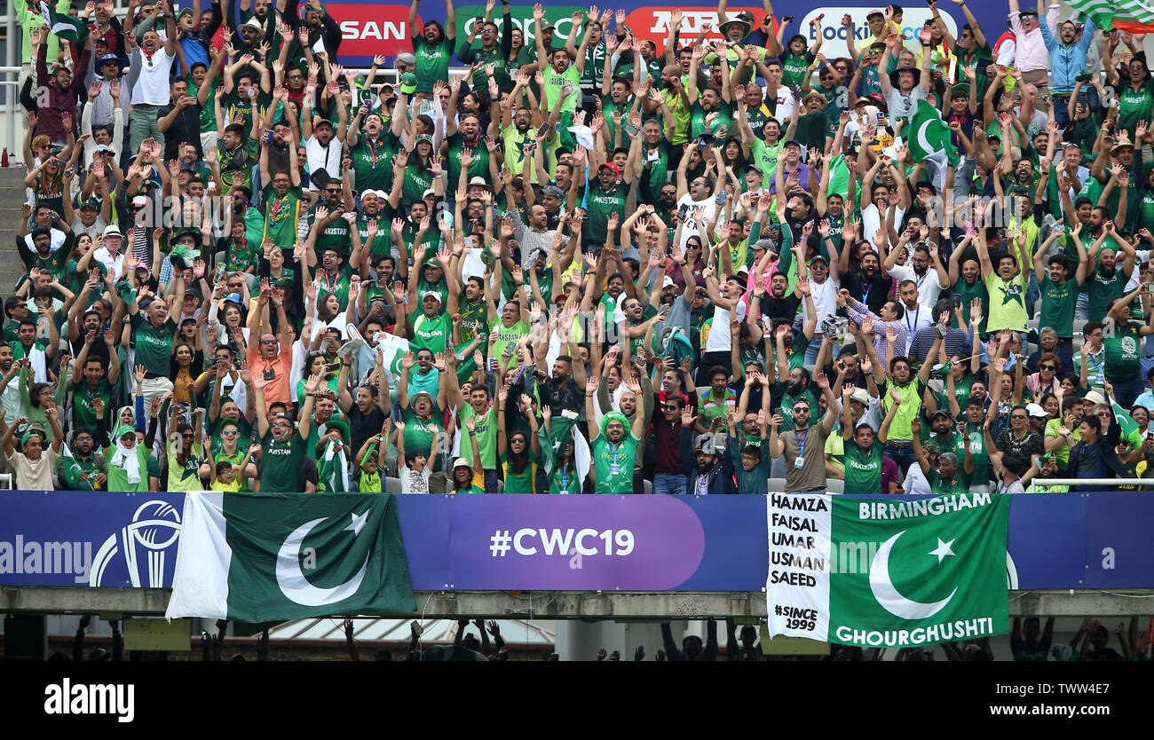 Pakistan fans in the stands during the ICC cricket World Cup group ...