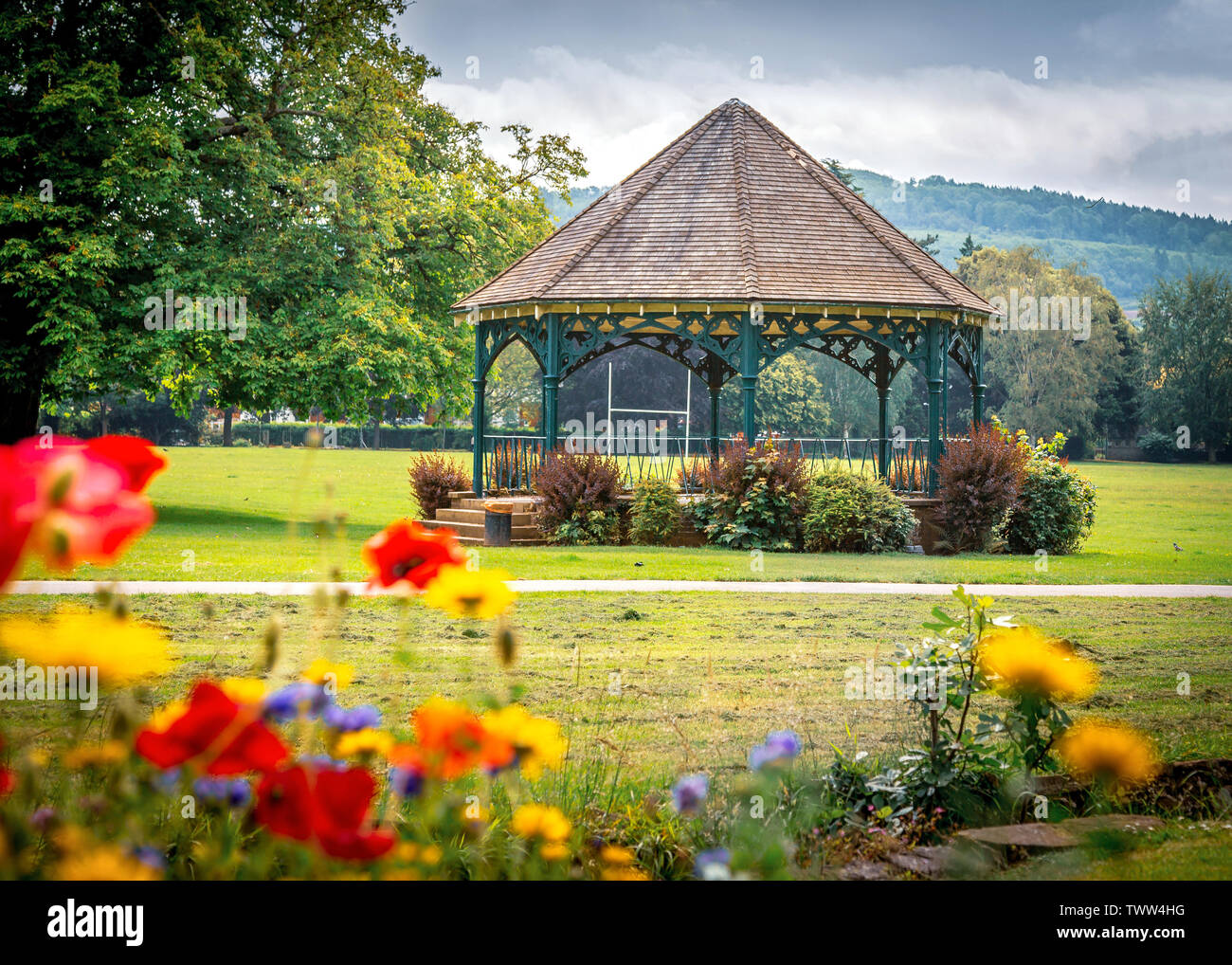 Bailey Park and Sensory Garden in Abergavenny, Monmouthshire, Wales ...