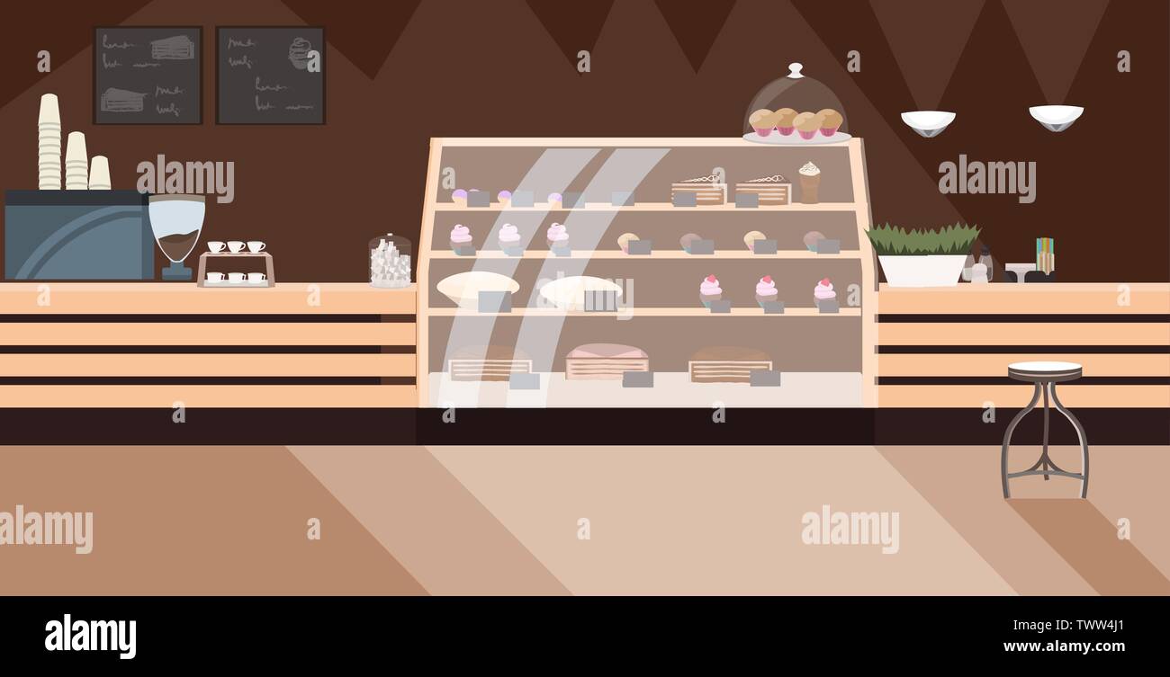 Empty Cafeteria Cartoon