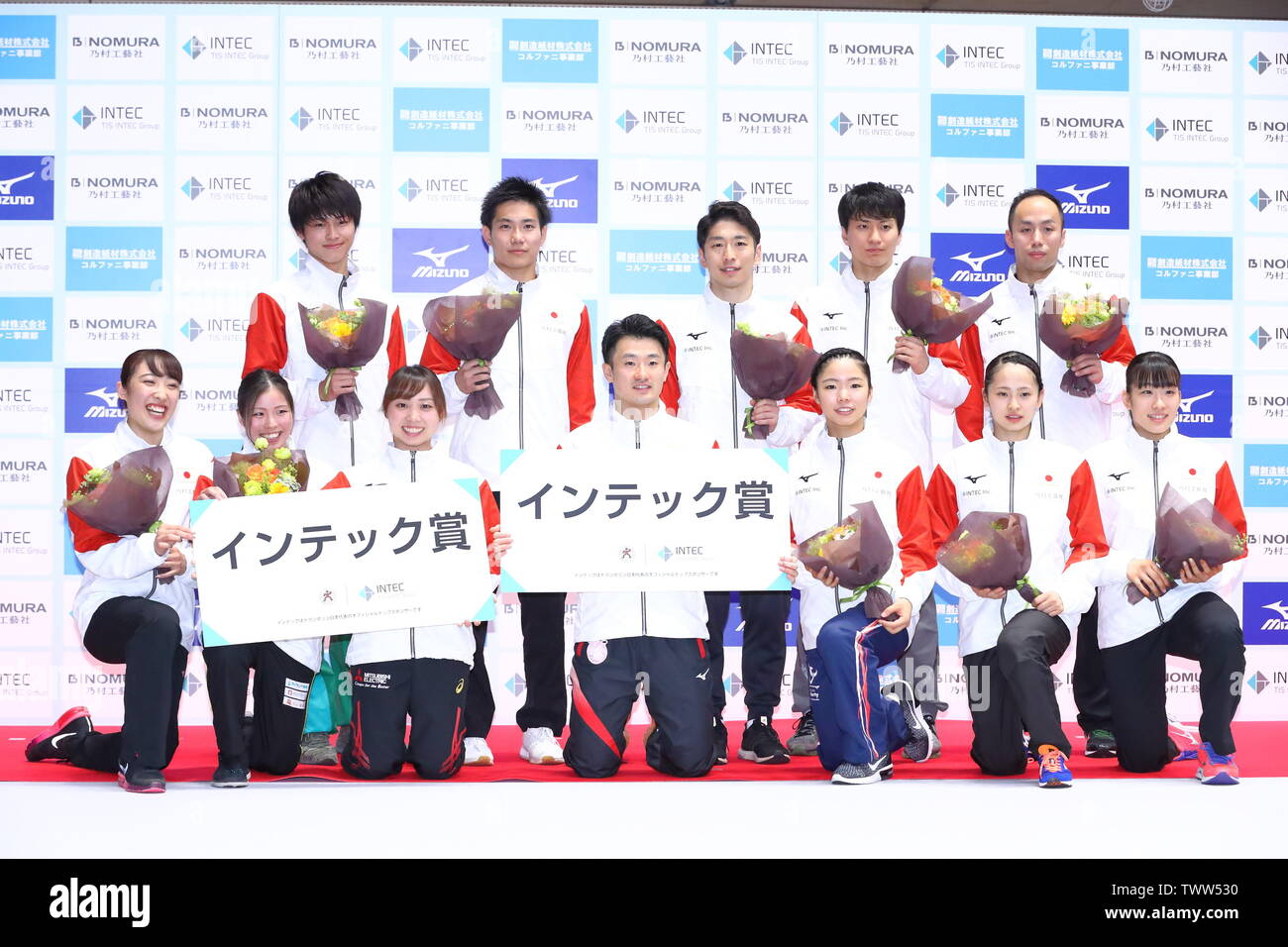 Takasaki Arena, Gunma, Japan. 22nd June, 2019. (Top L-R) Hiroto Unno ...
