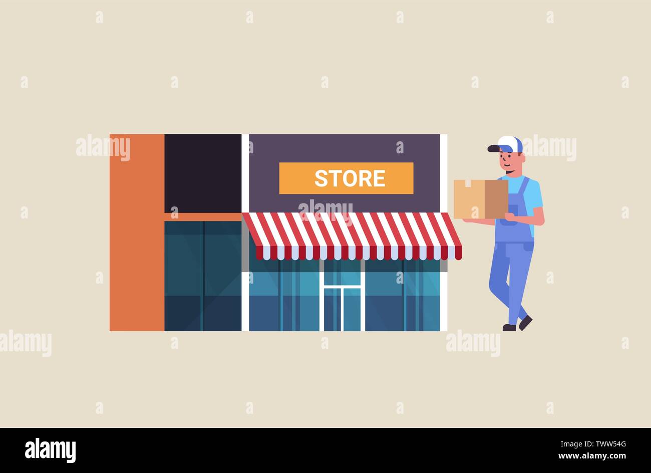 Courier express building Stock Vector Images - Alamy