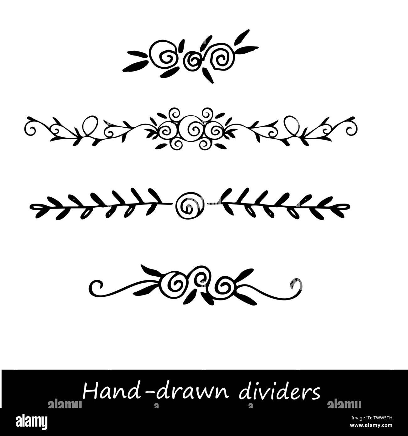Laurel Design Underline Svg Curly Lines Divider 2 PNG & SVG Design For