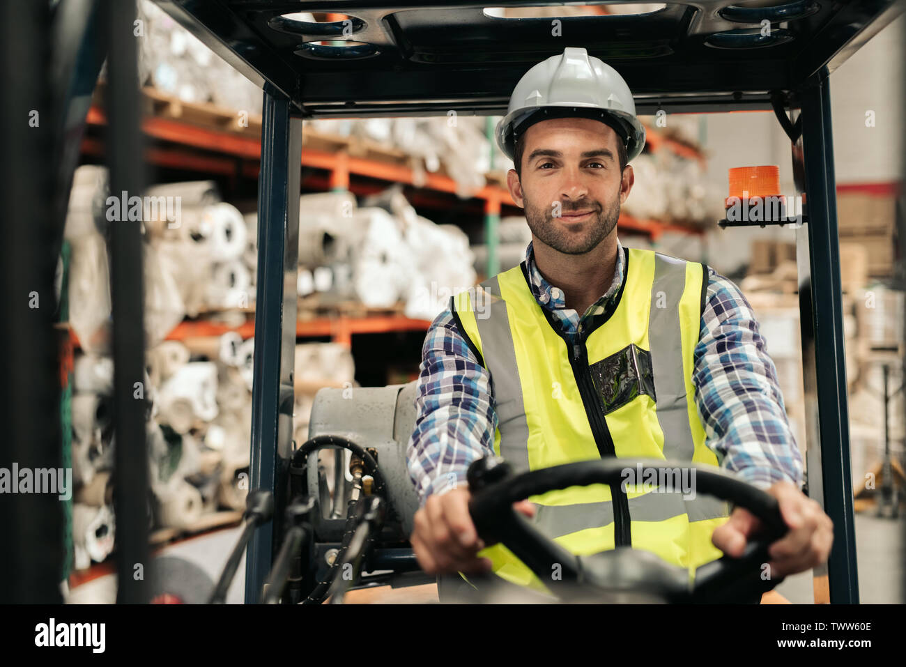 Forklift driver hi-res stock photography and images - Alamy