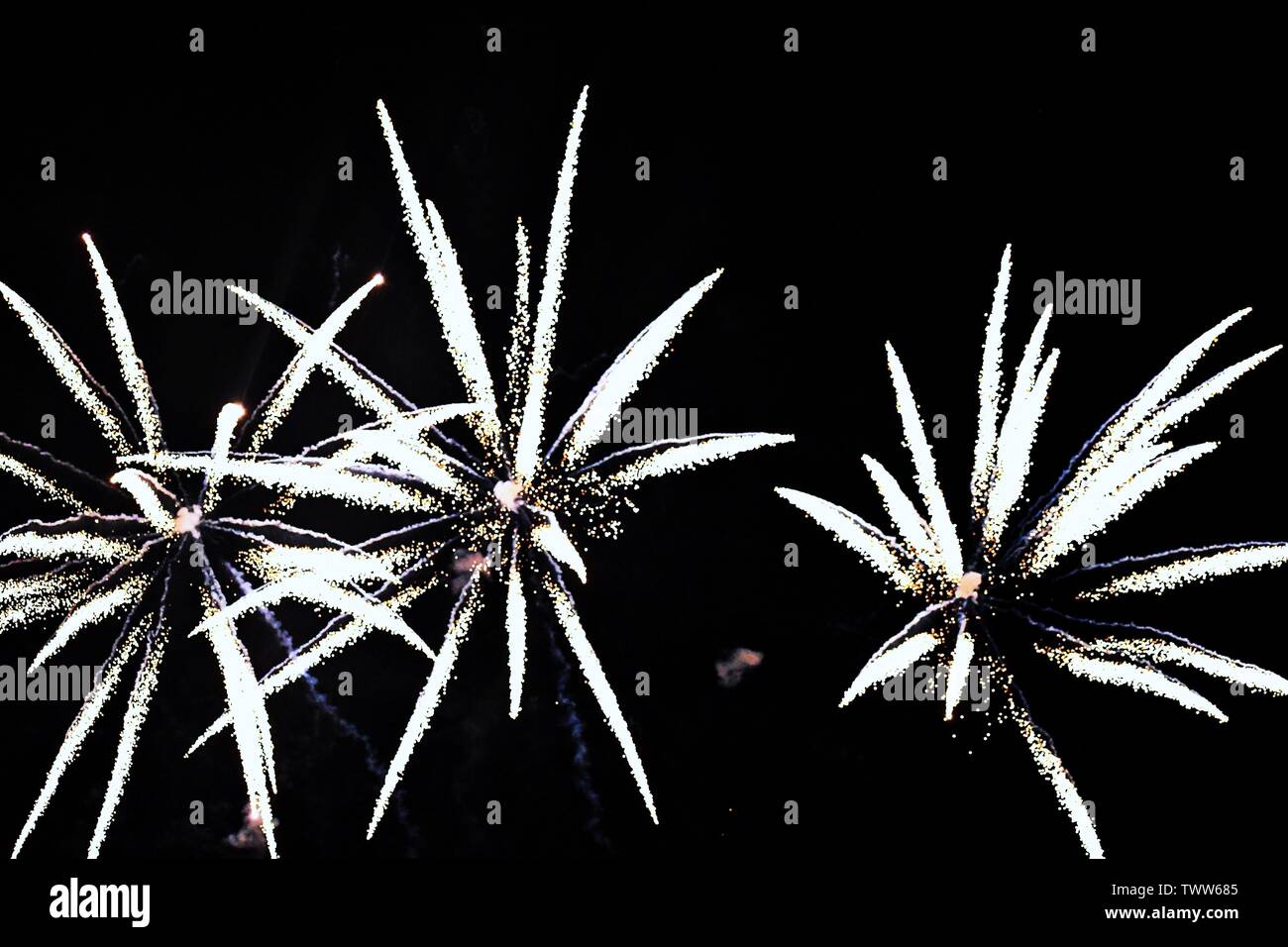 Firework celebrations in the night sky Stock Photo - Alamy