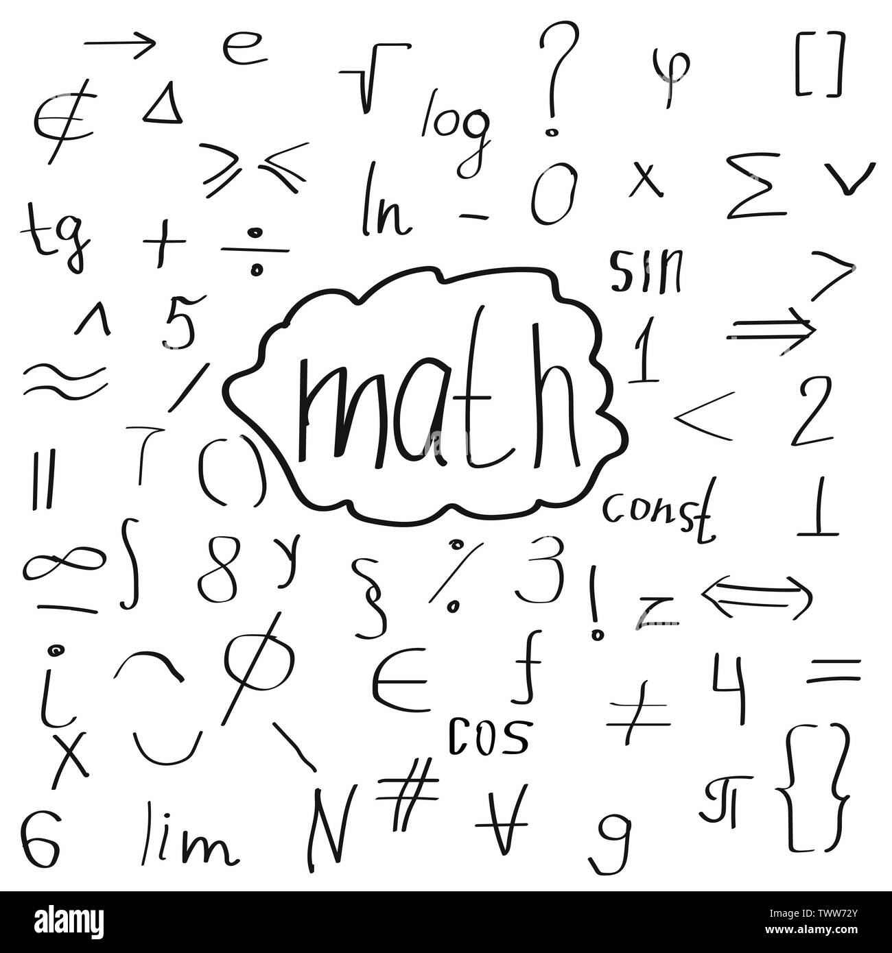 Math vector vectors hi-res stock photography and images - Alamy