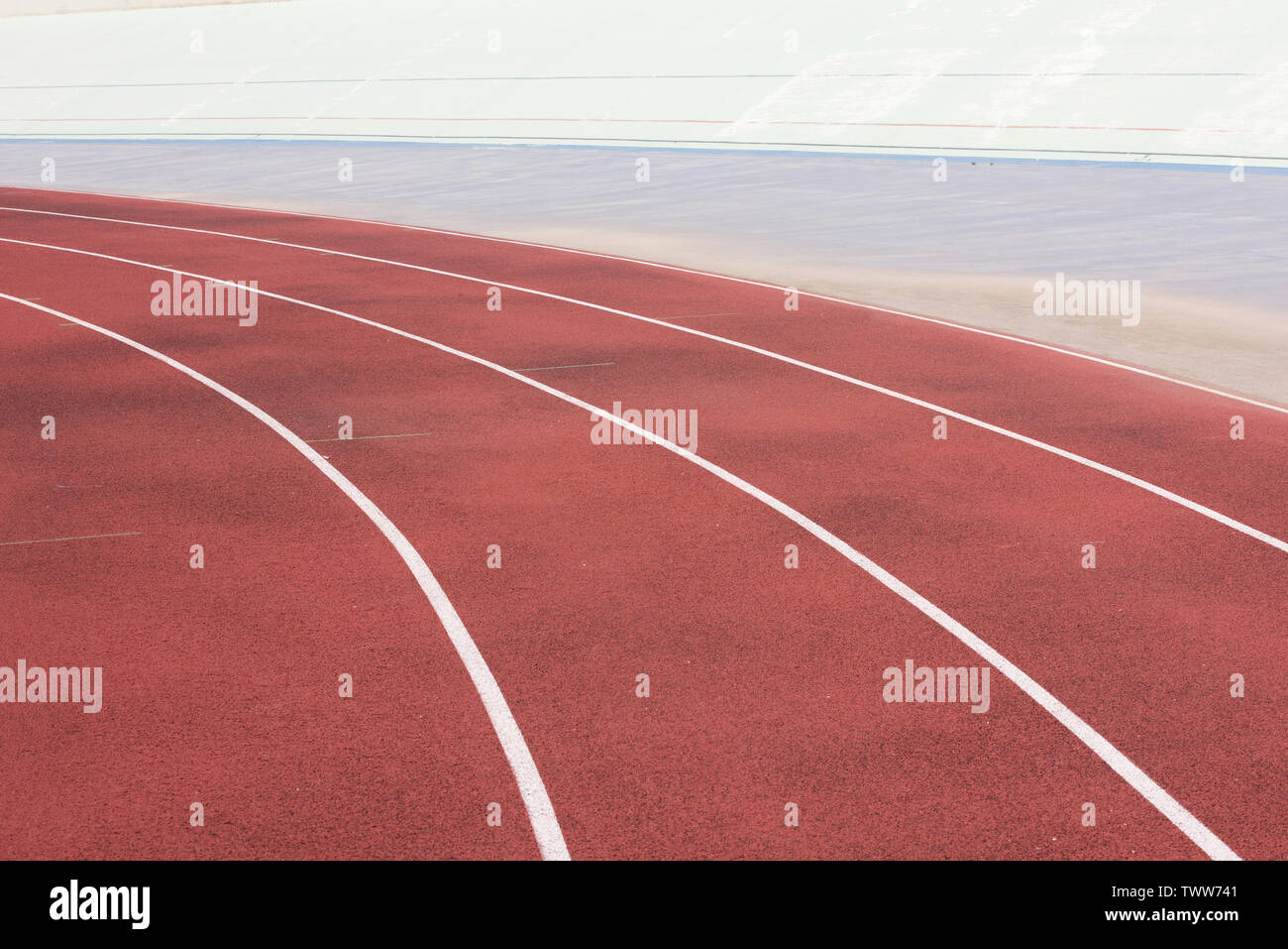 Detail of a running track Stock Photo - Alamy