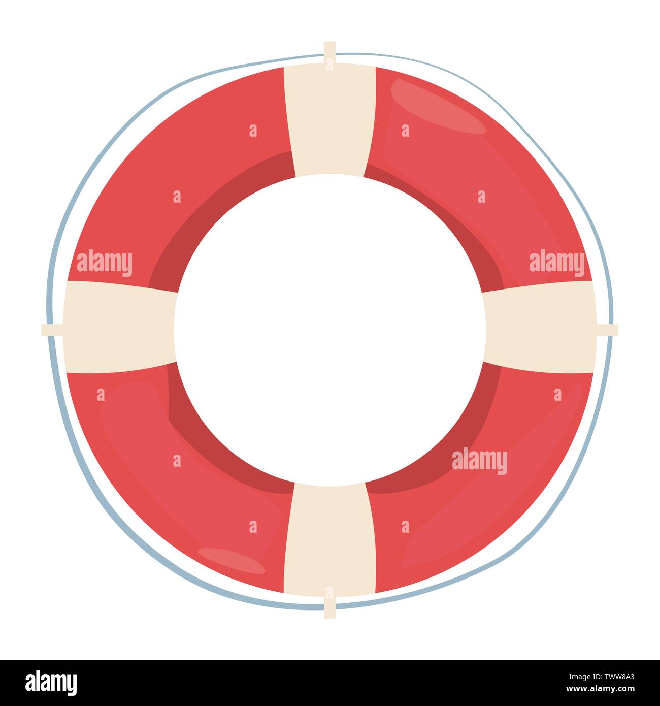 lifebuoy nautical on white background vector illustration Stock Vector ...