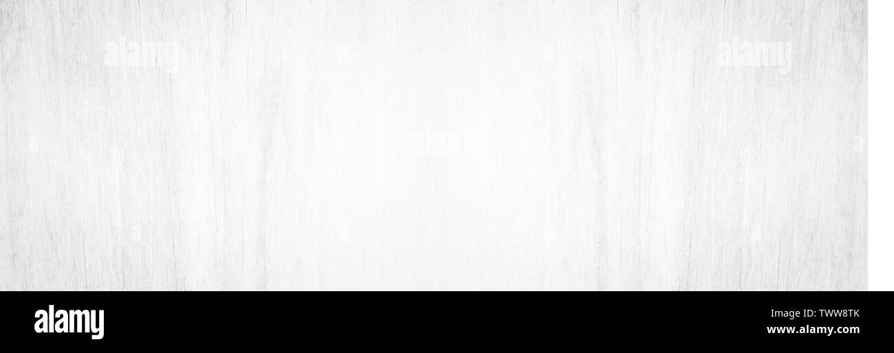 Wide Table top view of wood texture in white light panoramic background ...