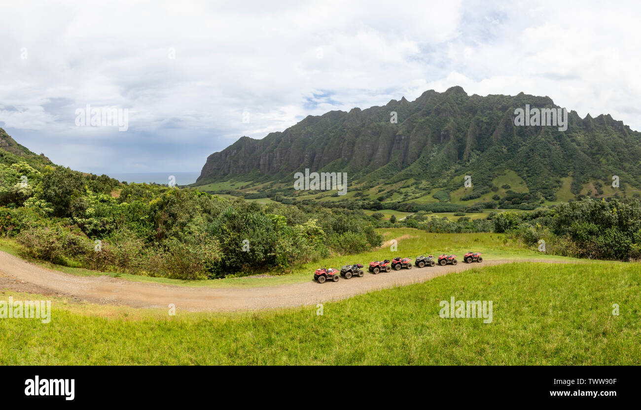4x4 ATV off-road vehicles used for extreme tourism, in the scenic ...