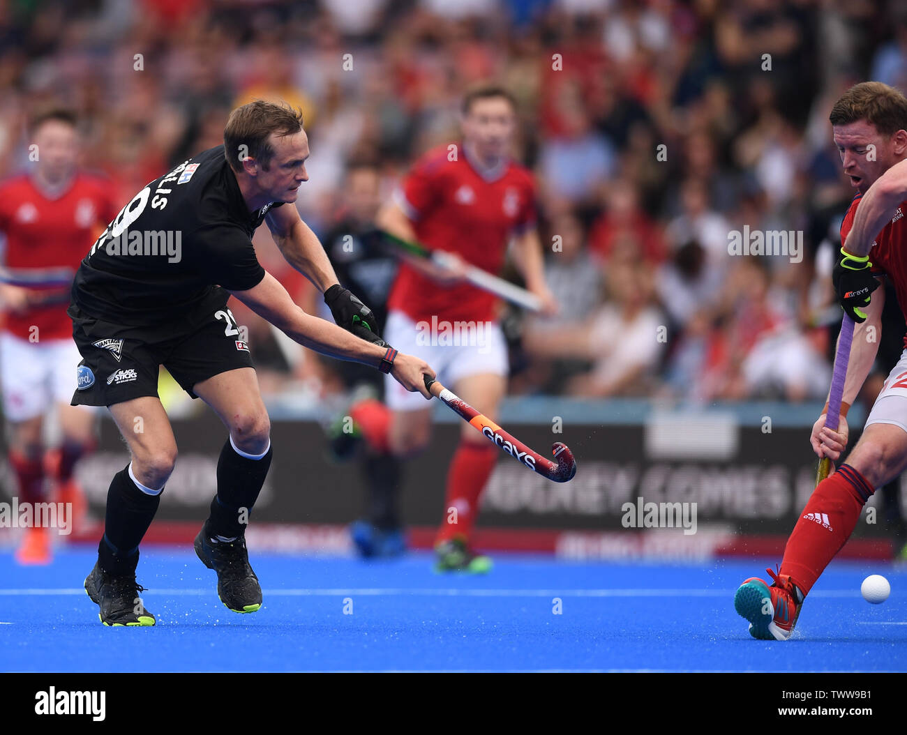 Twickenham Stoop, Twickenham, UK. 23rd June, 2019. FIH Pro League Mens ...
