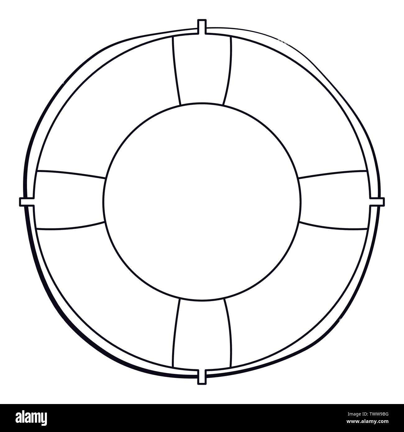 lifebuoy nautical on white background vector illustration Stock Vector ...