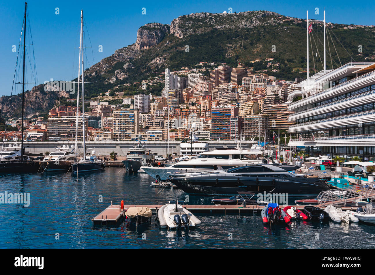 Harbor in Monaco Stock Photo - Alamy