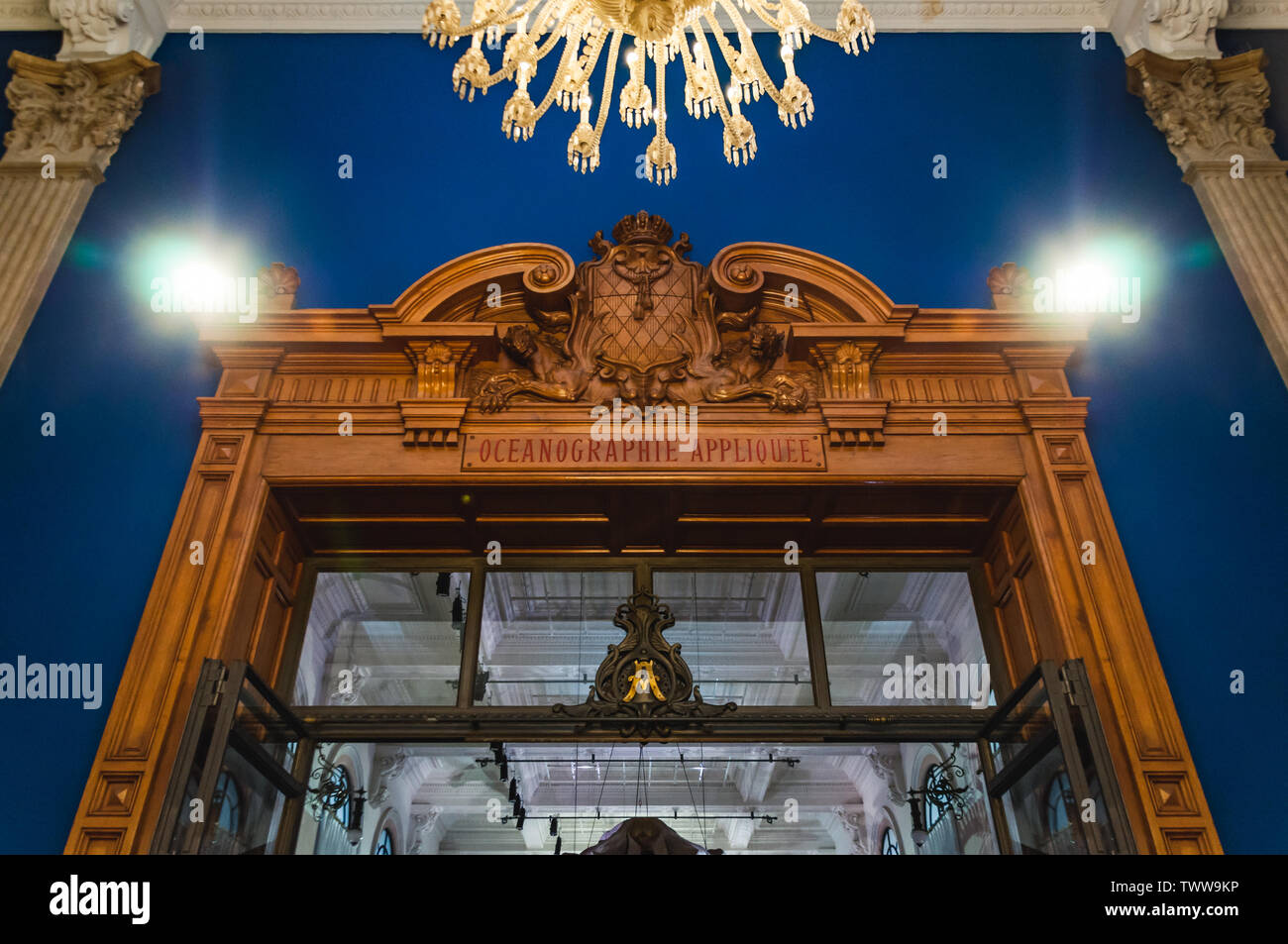 Inside The Oceanographic Museum, Monaco Stock Photo - Alamy